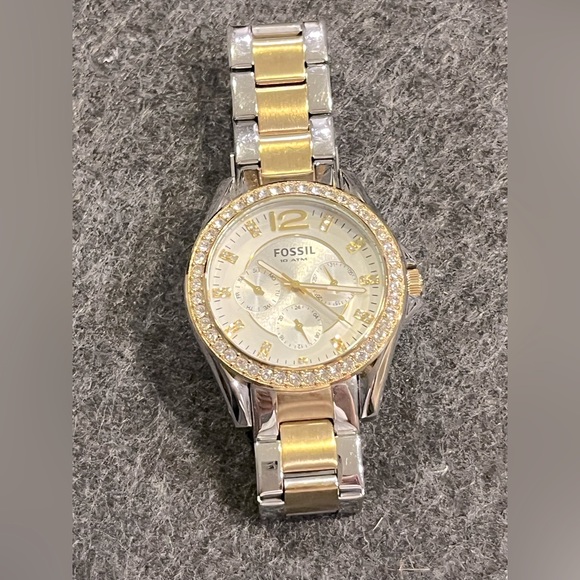 Fossil | Accessories | Fossil Gold Silver Watch | Poshmark